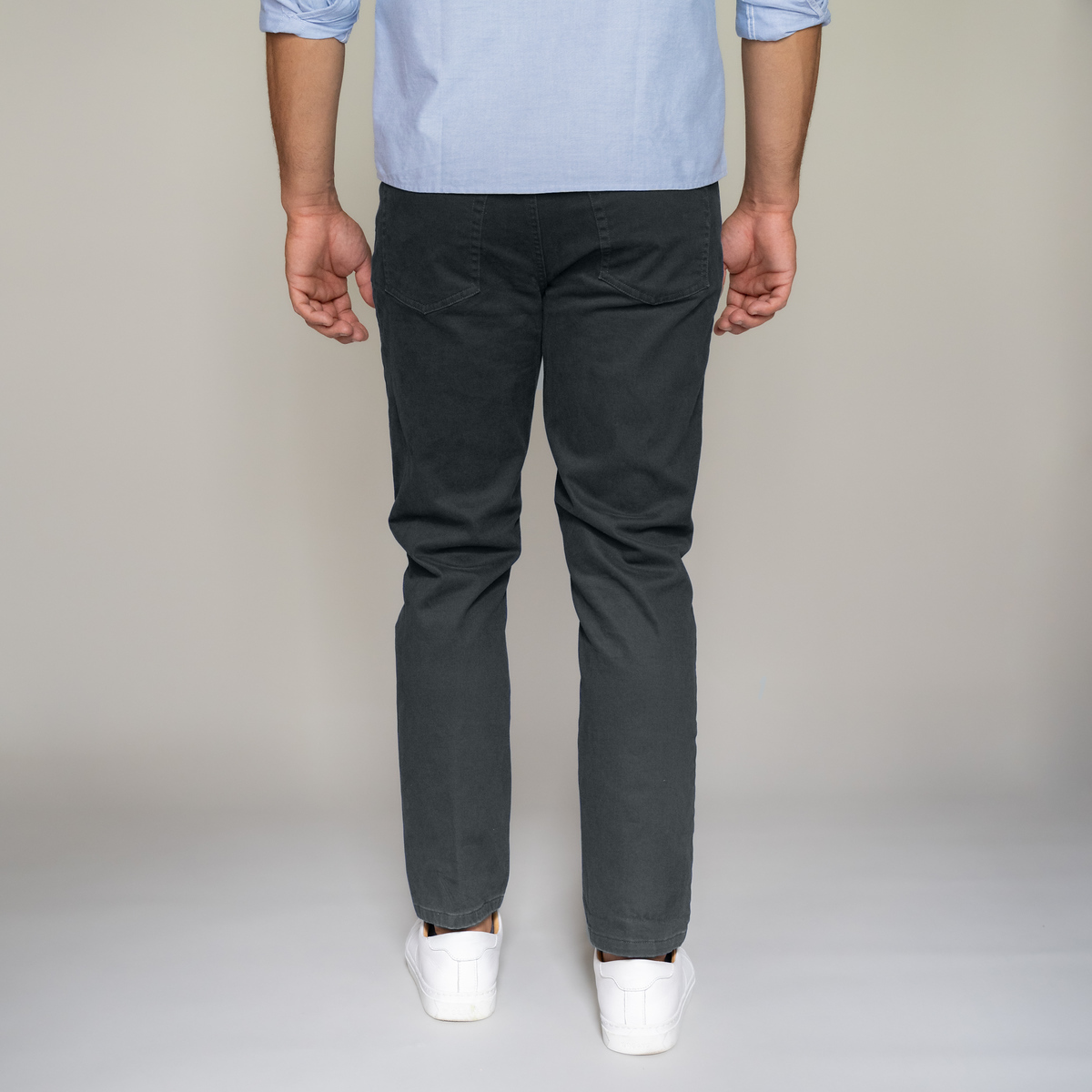 Italian 5-Pocket Pants, Black | Peter Manning NYC