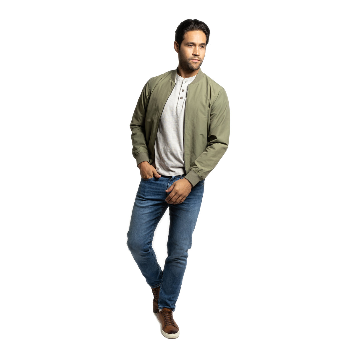 Bomber Jacket, Olive | Peter Manning NYC