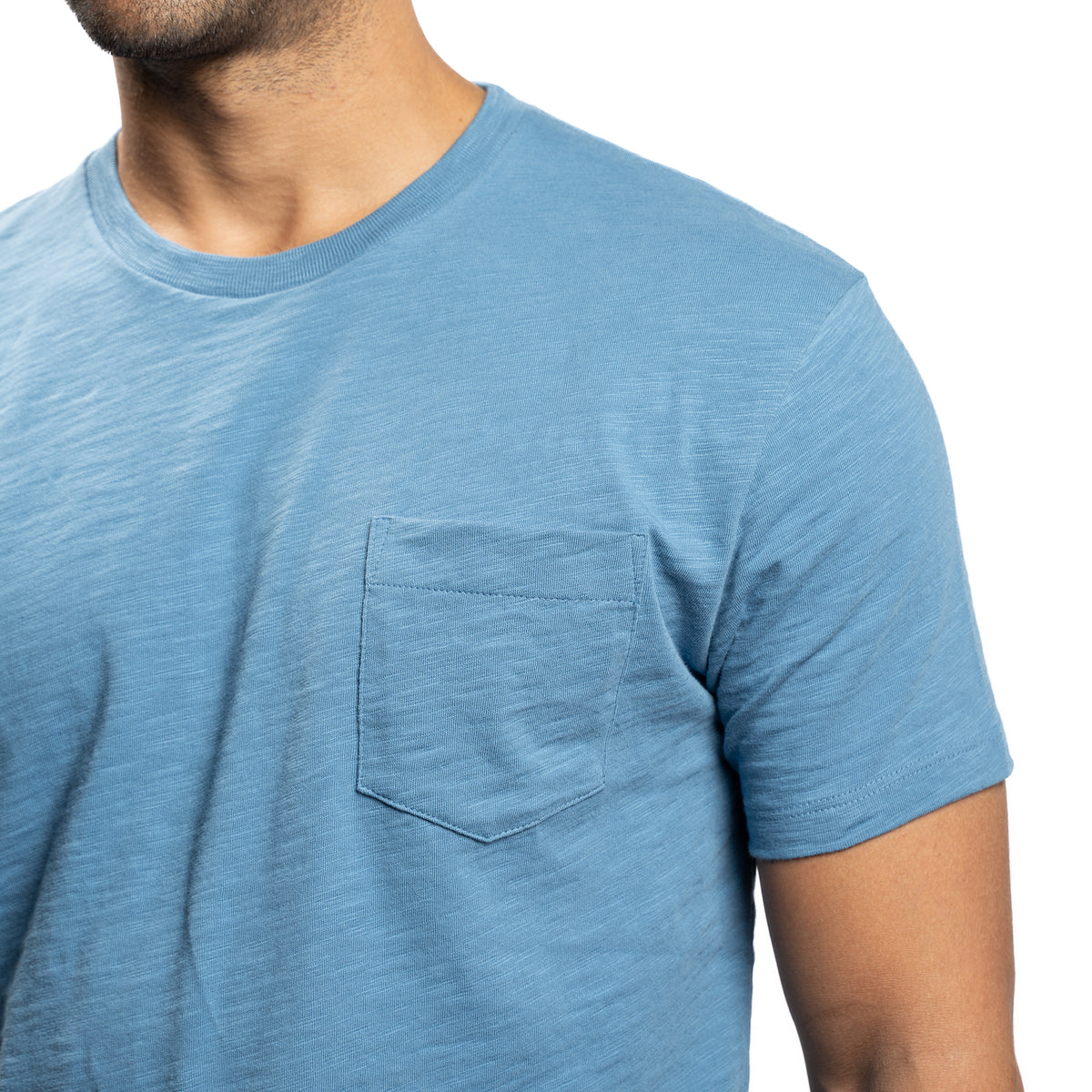 Slub Pocket T-Shirt, Slate | Peter Manning NYC