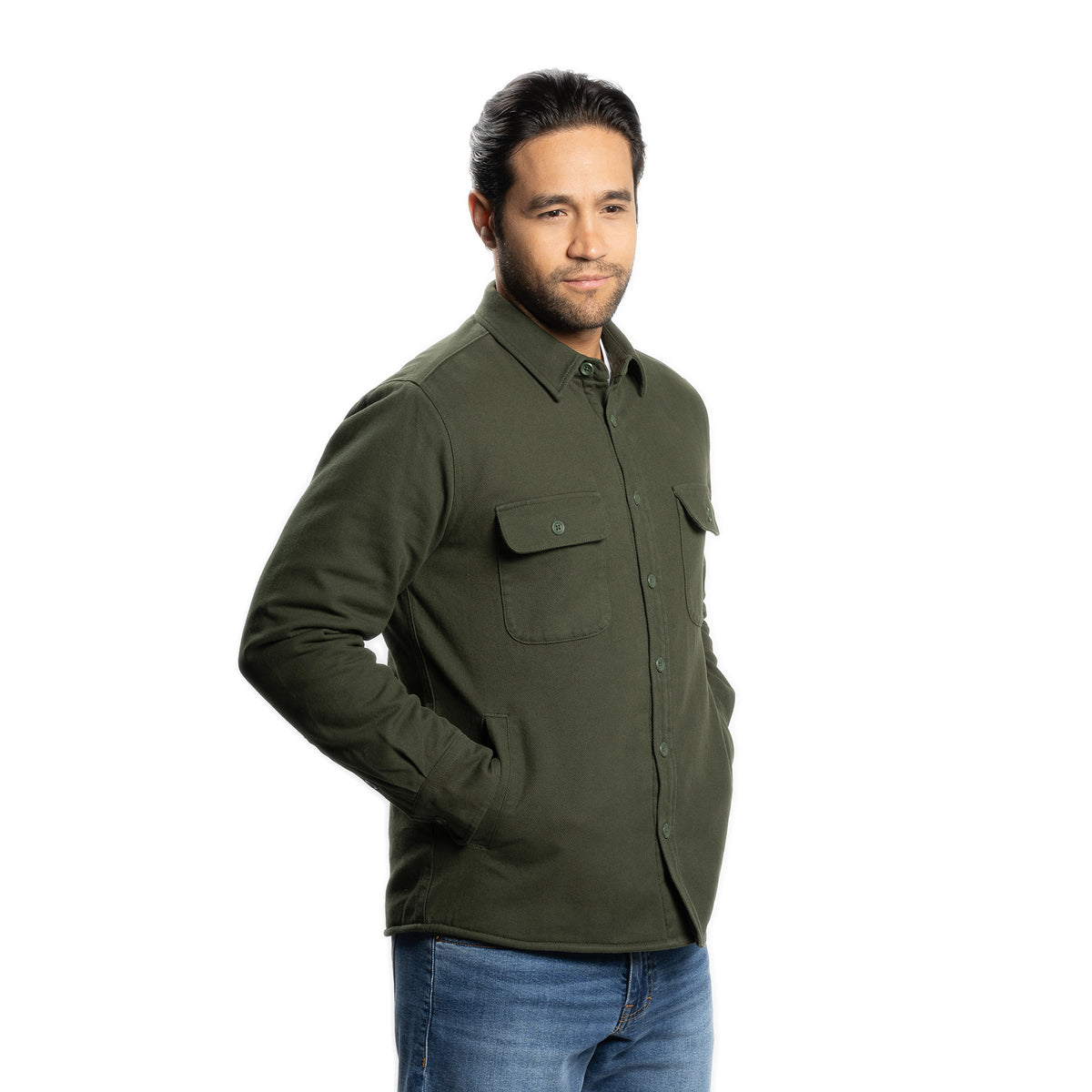 Flannel Jackets, Olive | Peter Manning NYC