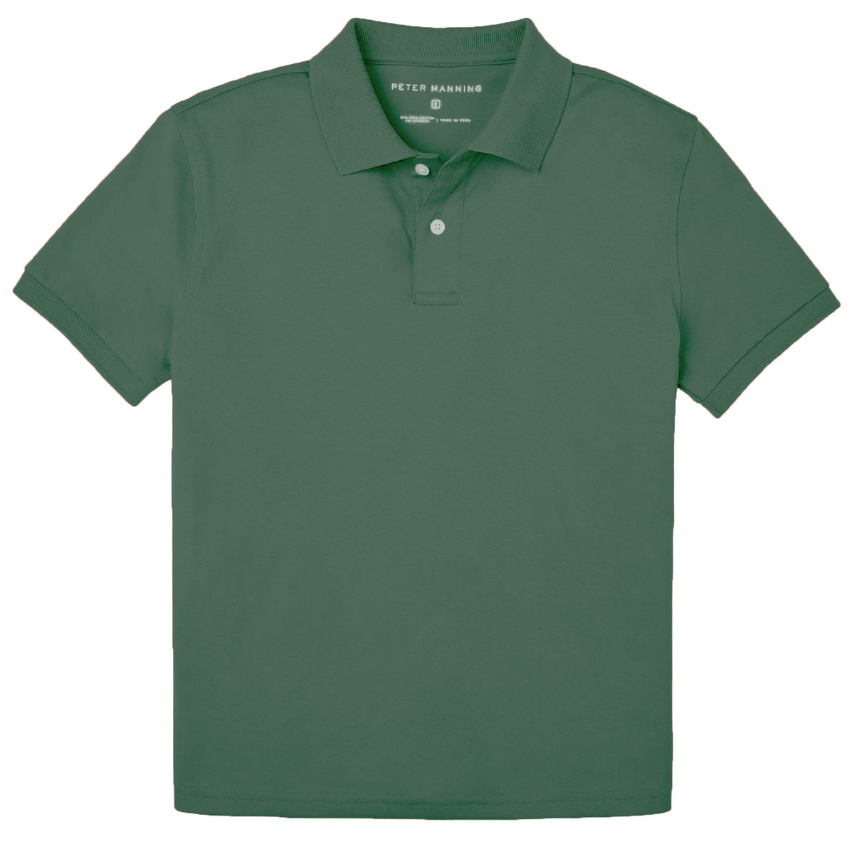 James Polo Shirt - Hunter Green | Peter Manning: Quality Clothes ...