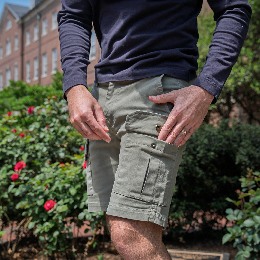 Cargo Shorts, Olive | Peter Manning NYC