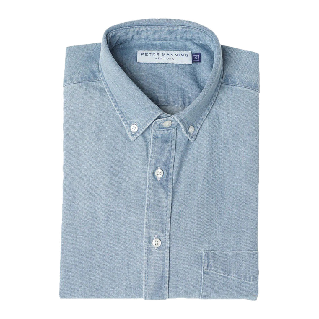 Denim Shirts Standard Fit, Light Wash | Peter Manning NYC